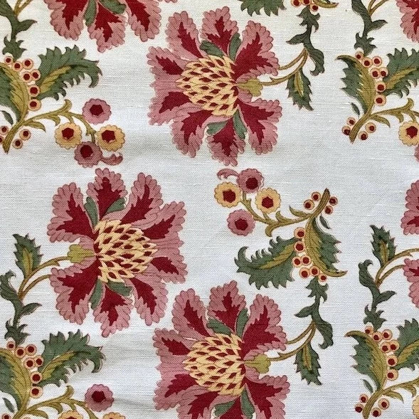 French Floral Ivory in Linen – Lighten Up Handmade