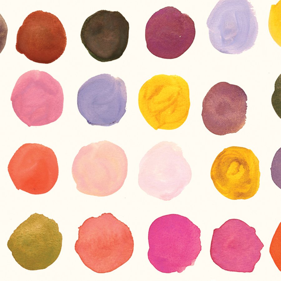 Big Spots Pink in Linen – Lighten Up Handmade